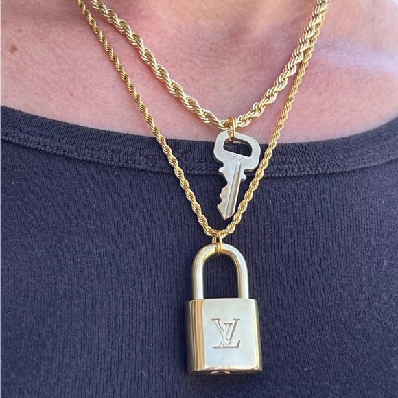 Louis Vuitton | Jewelry | Authentic Louis Vuitton Lv Padlock Lock And ...